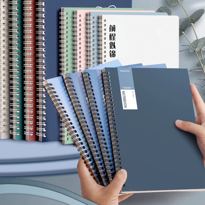 A5 Spiral Notebook Simple Coil Student Notebook Morandi Color Notebook ...