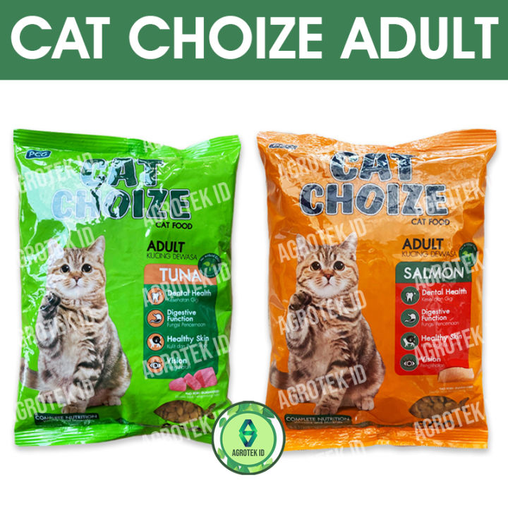 CAT CHOIZE Adult 800 Gram Makanan Kucing Rasa Tuna dan Salmon | Lazada ...