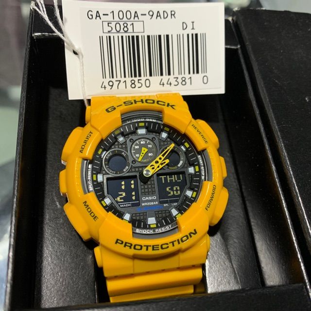 Casio G-Shock Bumblebee Digital Analogue GA-100A-9 | Lazada