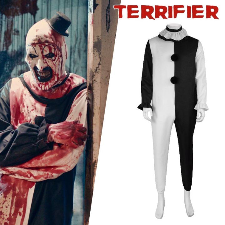 【User-friendly】 Halloween Cosplay Scary Terrifier Art The Clown Costume ...