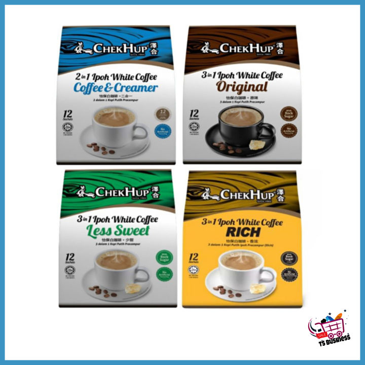 READY STOCK Chek Hup White Coffee (original/rich/king /less sugar ...