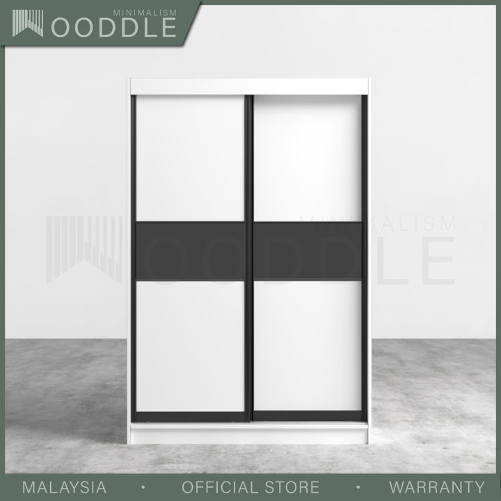 (FREE Shipping & FREE Installation) Wooddle 4FT Sliding Doors Wardrobe ...