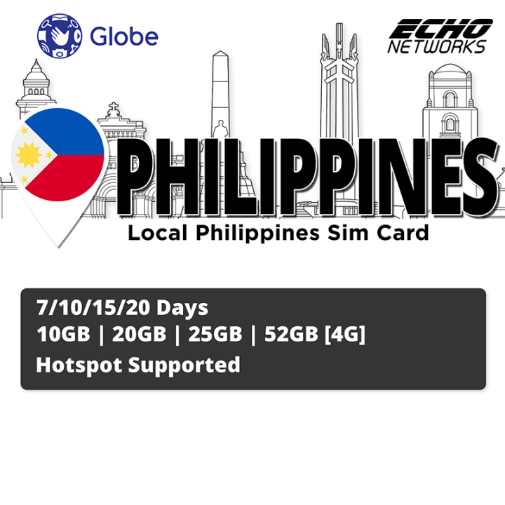 [Philippines] 7-30 Days | 10GB/20GB/25GB/52GB(4G) Data | Local ...