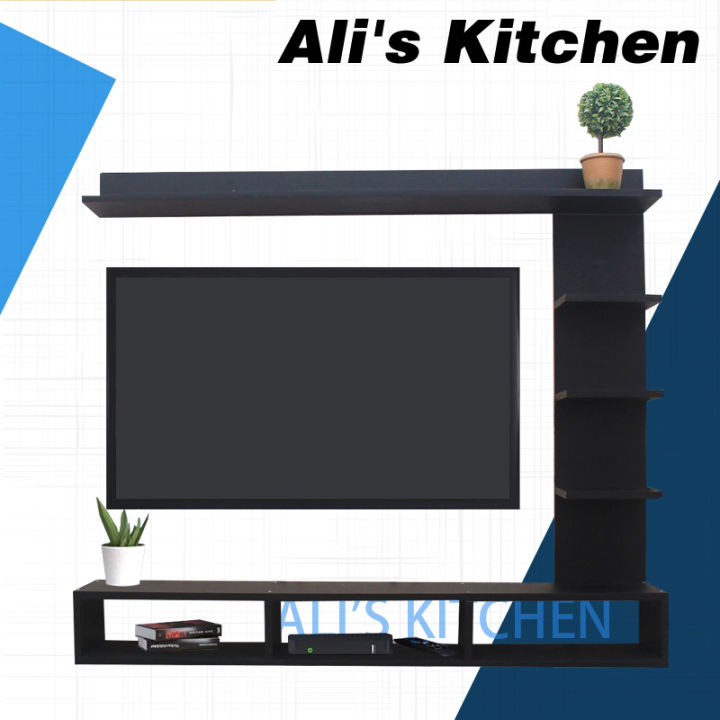 Wall TV cabinet TV rack set wall mounted TV rack (42-50 inches) | Lazada PH