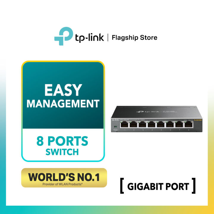 TP-LINK 8-Port Gigabit Unmanaged Pro With VLAN Features Switch TL ...