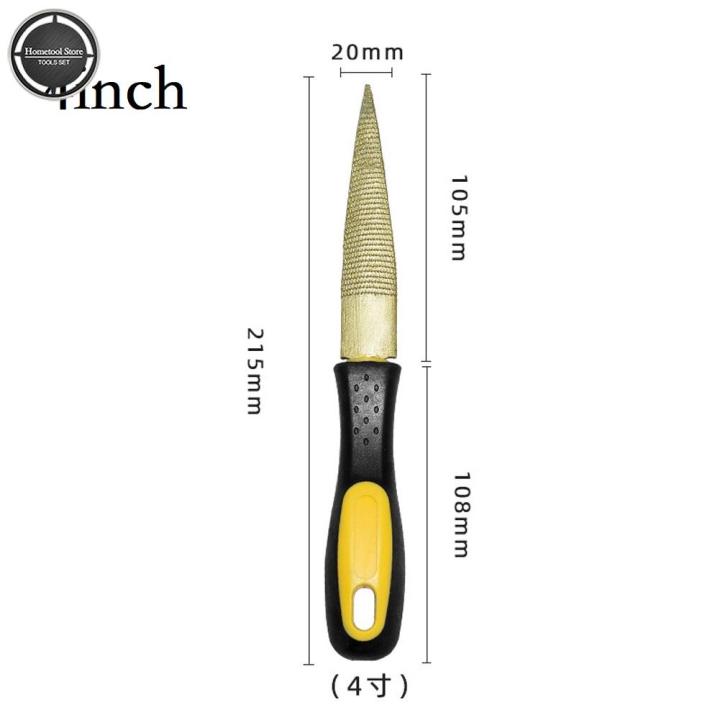 HOMETOOL Easily Maneuverable Carbon Steel Wooden Rasps Great for Fine ...