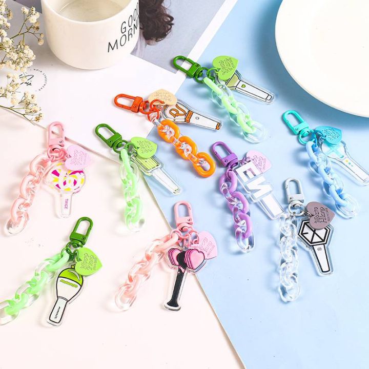 Kpop BTS Keychain ENHYPEN BP EXO TXT NCT TWICE MAMAMOO IU Red Velvet ...