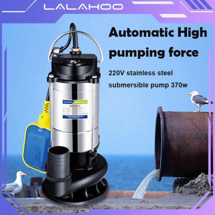 Pompa Celup Air Kotor Otomatis 370Watt Stainless Steel Water Pump ...