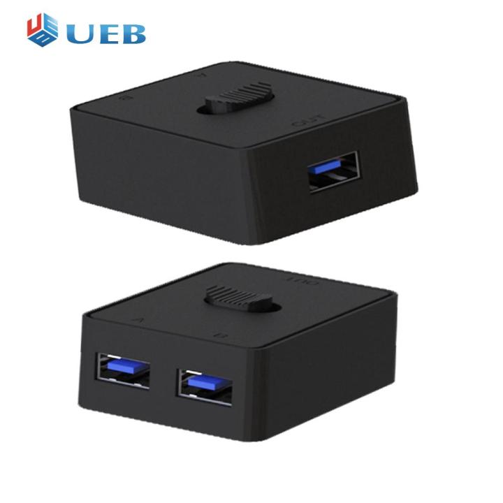 KVM ฮับ USB 5 USB อะแดปเตอร์ Gbps USB 3.0กล่องสวิตช์2 In 1 USB สวิตช์ ...