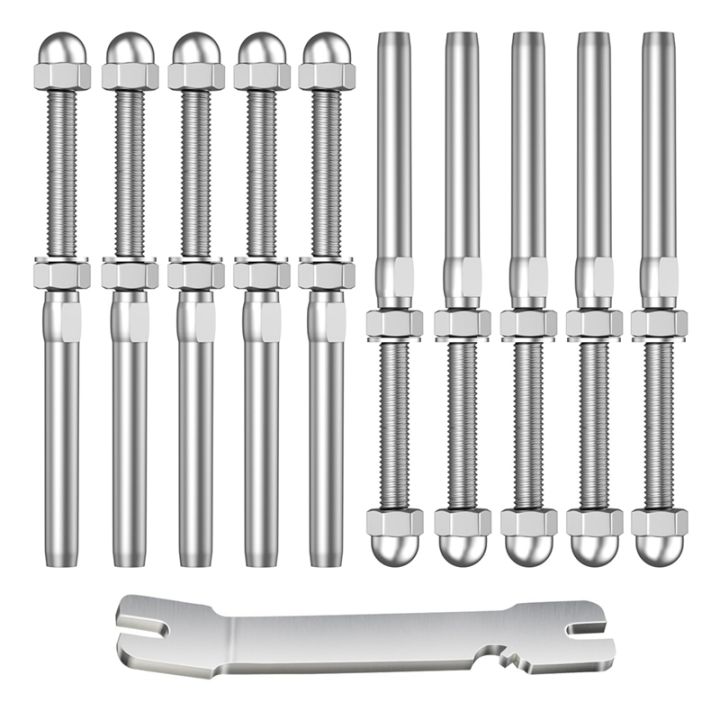 Stainless Steel Wire Rope Connector Steel Cable Accessories Bar Railing ...