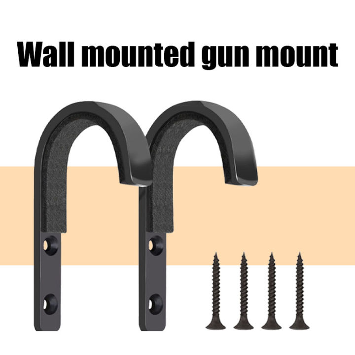 Hook Display Bracket Wall Mounted Gun Rack For Cabinets Offices Walls ...