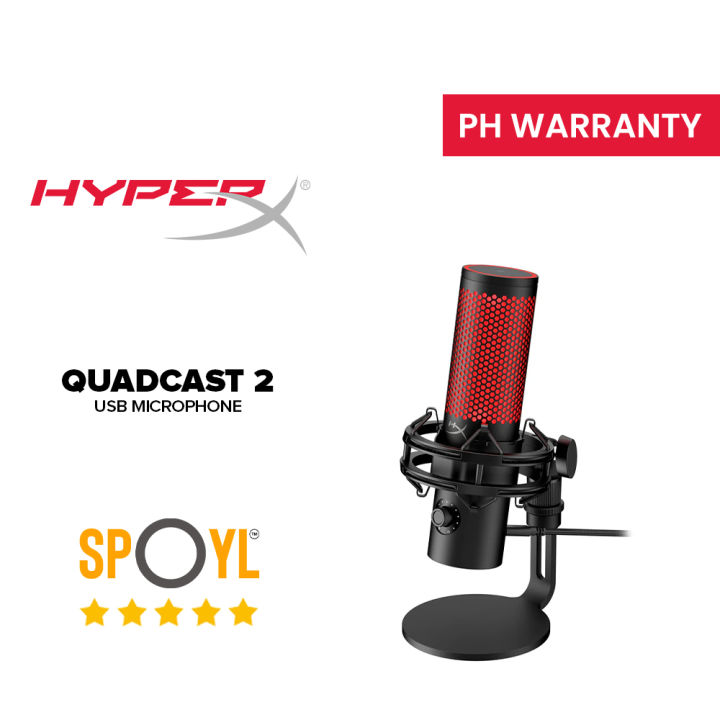 HyperX Quadcast 2 USB Microphone Condenser - Spoyl Store | Lazada PH