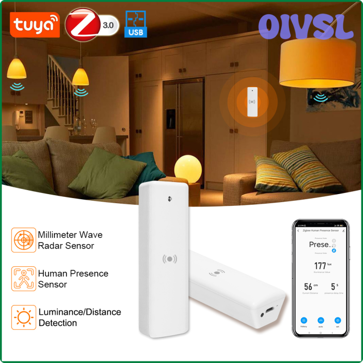 Linknlink Presence Sensor 3-Pack Tuya ZigBee MmWave Presence Sensors ...