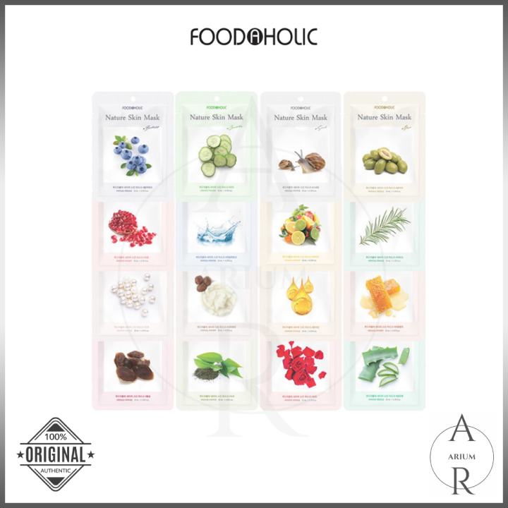 FOODAHOLIC Nature Skin Mask 23ml [ARIUM] | Lazada