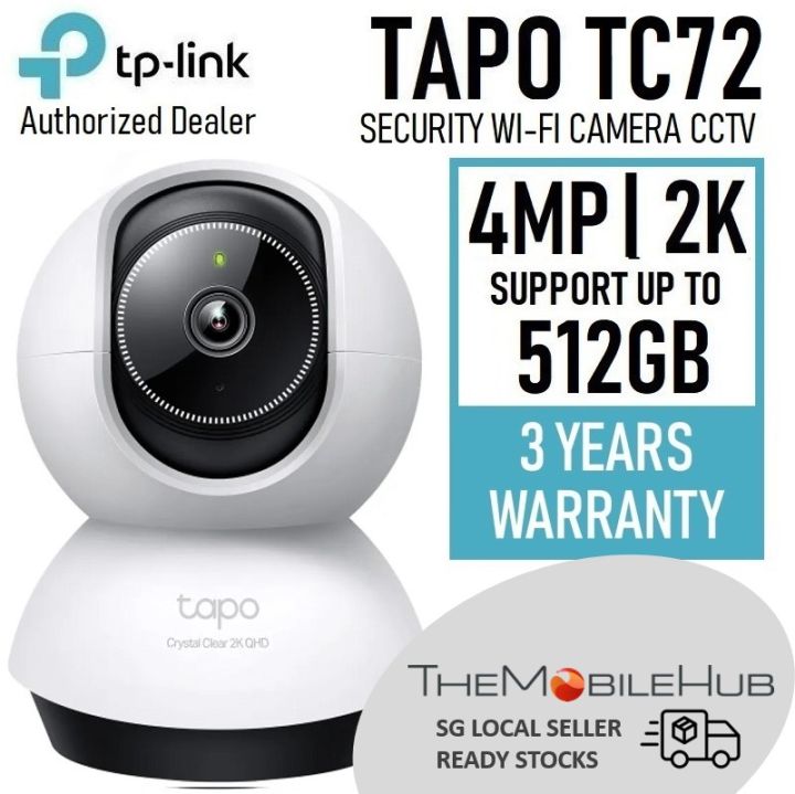 TP-Link Tapo TC72 Security IP Camera WI-FI CCTV 4MP 2K QHD Night Vision ...