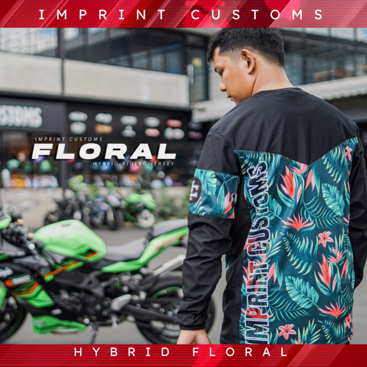 IMPRINT CUSTOMS RIDING JERSEY hybrid floral design | Lazada PH