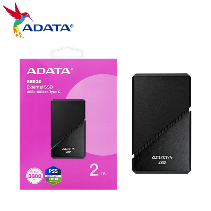 Original ADATA PSSD SE920 Up to 3800Mb/s Portable Hard Disk Type-C USB4.0 Solid State Drive for ...
