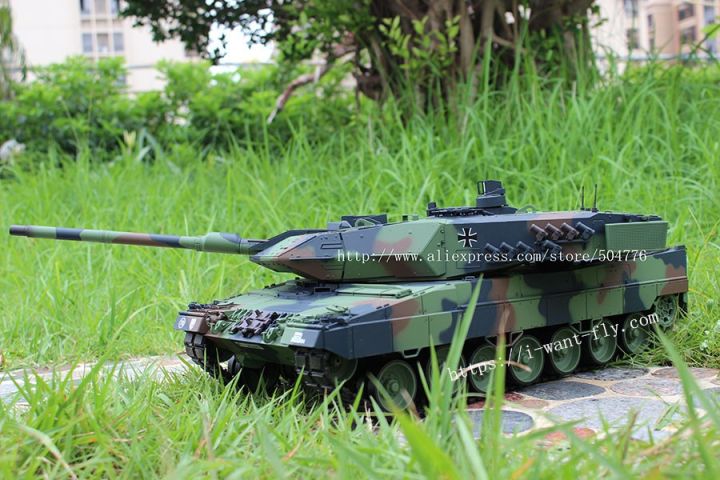 Heng Long 2.4G Remote Control Tank 1/16 German Leopard 2A6 Battle RC ...