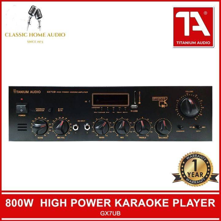 Titanium Audio GX 7UB Amplifier / High Power Videoke Amplifier with ...