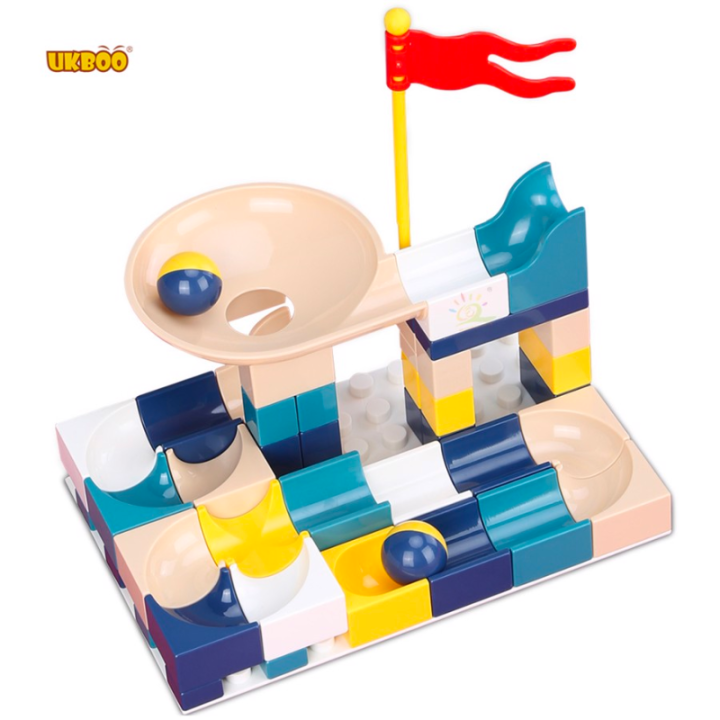 Bộ xếp hình UKBOO 62 chi tiết màu xanh trắng | Lazada.vn