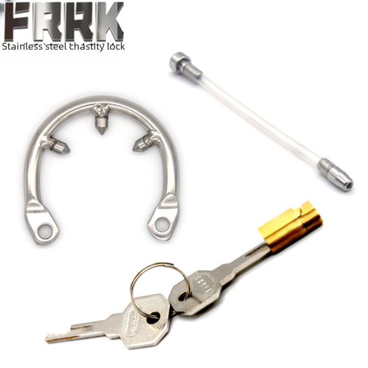 Safe FRRK Male Chastity Lock Accessories Anti-detachment Silicone ...