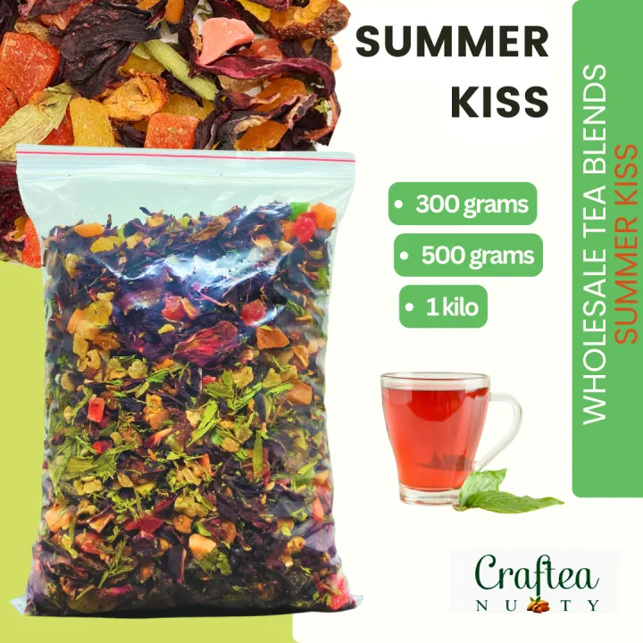 WHOLESALE blended tea | Summer Kiss Dried Mixed Fruit Tea with Hibiscus ...
