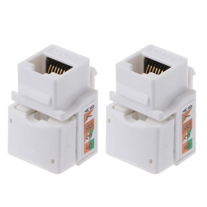 2pcs Cat6 Network Module Information Socket Rj45 Connector Adapter Keystone Jack Lazada Ph
