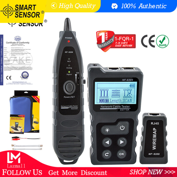 Multi-functional LCD Network Cable Tester Wire Tracker PoE Checker ...