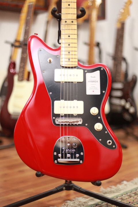 Fender Made in Japan Hybrid II Jazzmaster Modena Red 75th Anniversary ...