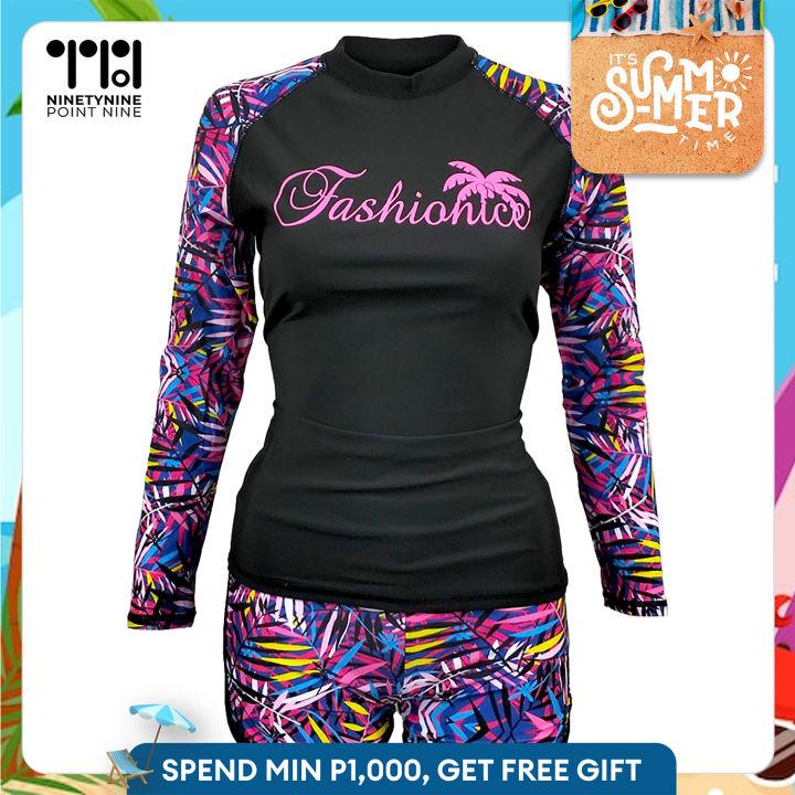 [#Summer] 99.9 Terno Rash Guard for Women [F-515] | Lazada PH