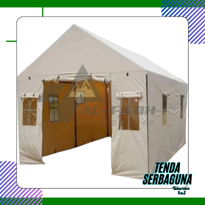 Tenda Serbaguna | Tenda Posko Ukuran 4x3 Meter | Lazada Indonesia