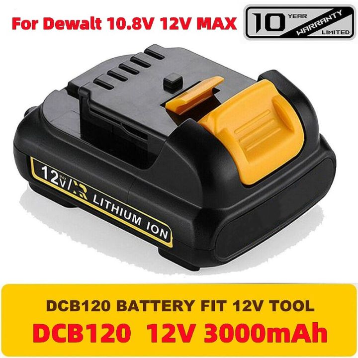 1-3PACK 10.8V12V 3.0Ah 6.0Ah 12 Volt MAX Lithium Dewalt DCB127 DCB120 ...