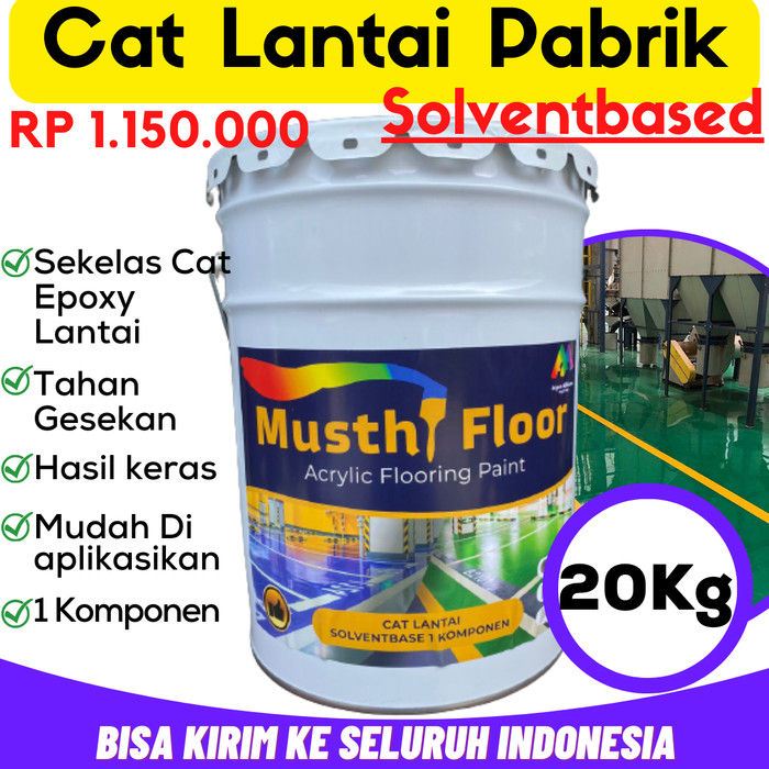 CAT LANTAI PABRIK CAT LANTAI GUDANG SOLVENTBASE SEKELAS EPOXY 20KG ...