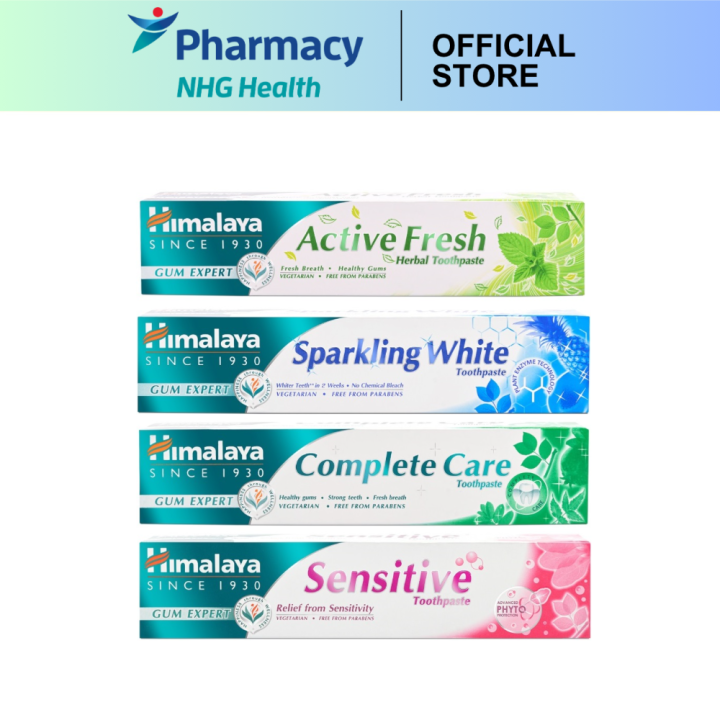 Himalaya Toothpaste 100g - Active Fresh / Complete Care / Sensitive ...