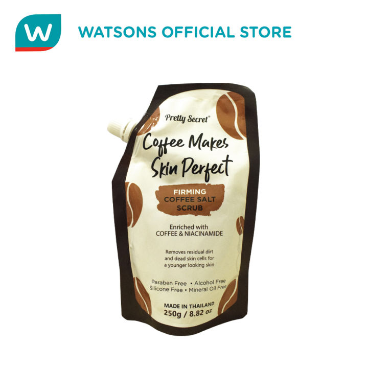 PRETTY SECRET Firming Salt Scrub - Coffee 250g | Lazada PH