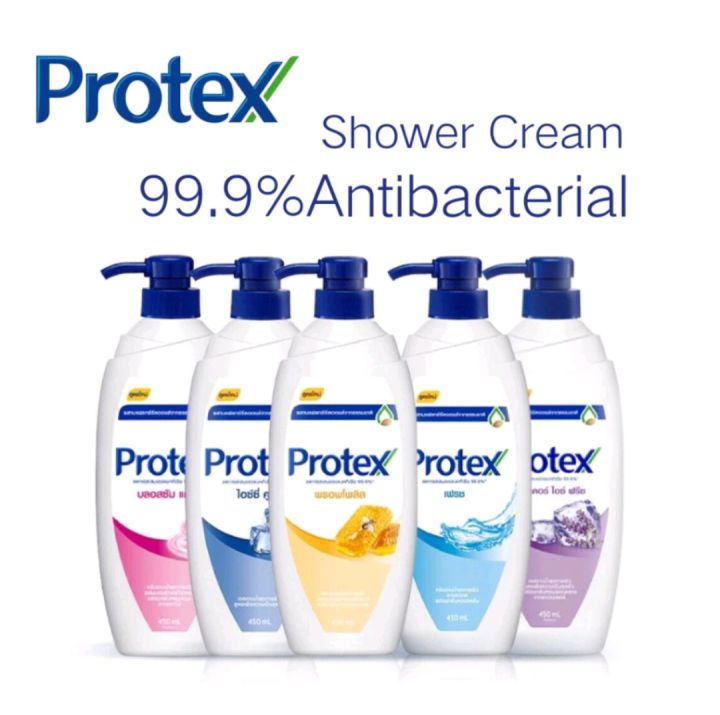 Protex Shower Cream Body Wash Bath Gel Liquid 99.9%Antibacterial 450 ml ...