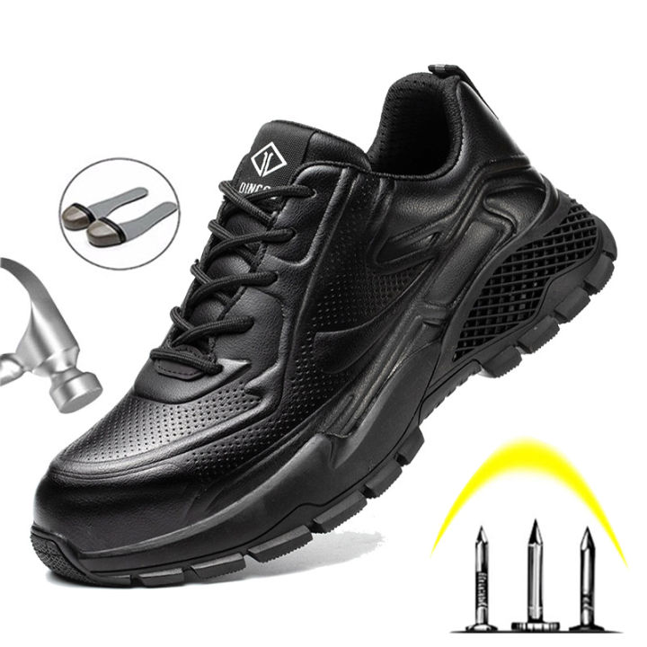 Waterproof Work Safety Shoes Men Anti-smashing Slip-resistant Industry ...