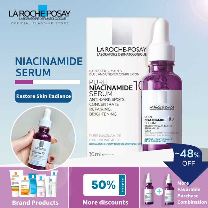 La R‍oche-Po‍say Pure Niacinamide 10 Serum ลา โรช-โพเซย์ เซรั่ม ลดเลือน ...