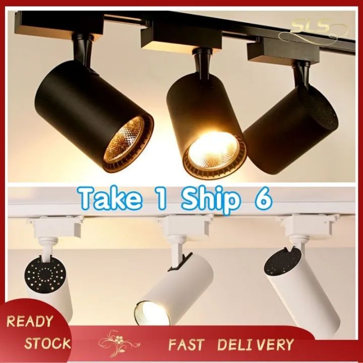 Complete Set Cob Led Spot Light 12W 20W 30W 40W Track Lights Spotlights ...