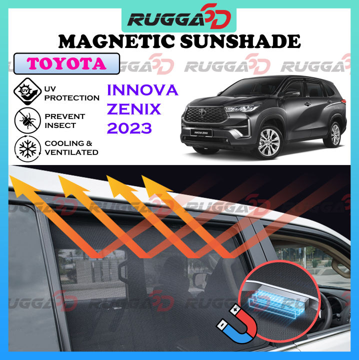 TOYOTA Innova Zenix 2023 6pcs only Magnetic Sunshade Car Window Sun ...
