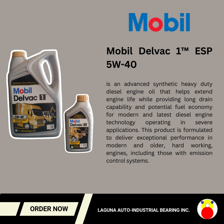 MOBIL Delvac 1 5w-40 Ultimate Fully Synthetic Performance Diesel Engine ...