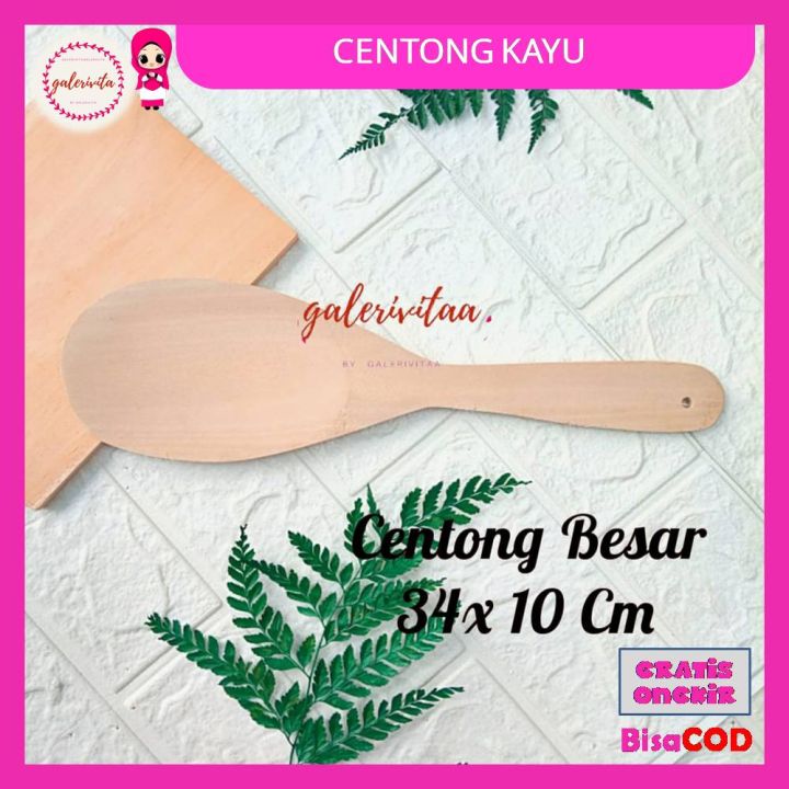 Centong Kayu / Centong Kayu Panjang / Sutil Kayu | Lazada Indonesia
