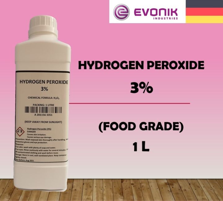 Hydrogen Peroxide 3% Food Grade 1L | Lazada