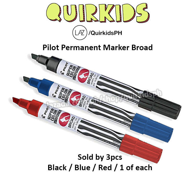 Pilot Broad Permanent Marker Marker Refillable Pentel Pen sold by 3s ...
