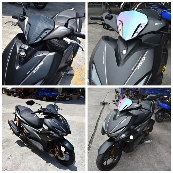 Yamaha Aerox Windshield Visor Carbon fiber / Plastic Windshield for ...