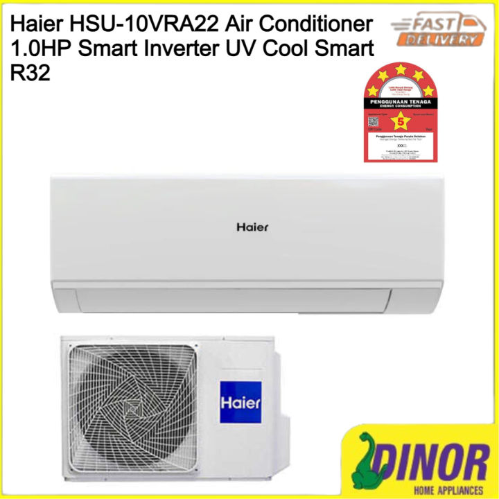 Haier HSU-10VRA22 Air Conditioner 1.0HP Smart Inverter UV Cool Smart R32 | Lazada