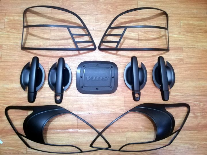 HIGH QUALITY - TOYOTA VIOS 2010 2011 2012 Gen 2 Batman Matte BLACK ...