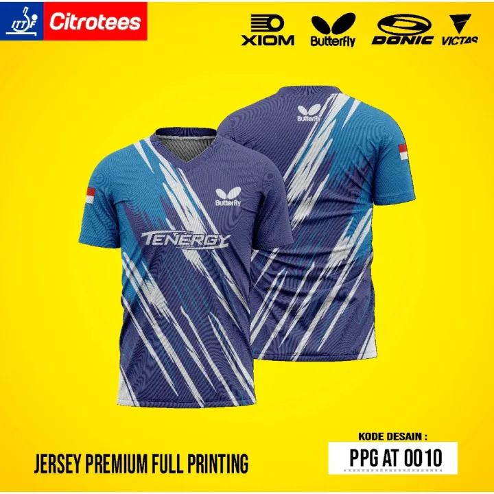 PREMIUM FULL PRINTING TABLE TENNIS JERSEY | UNISEX TOP JERSEY FREE ...