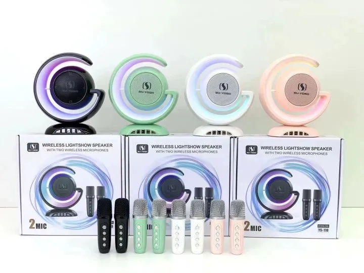 YS - 110 Wireless Bluetooth RGB Moon LED Light Lamp KTV Speaker 1 To 2 ...