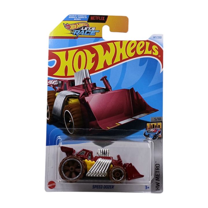 Hot Wheels Speed Dozer Merah Lets Race - Q 2024 | Lazada Indonesia
